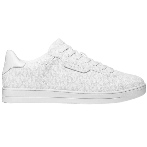 Michael Kors | Shoes | Michael Kors Shoes Mens Size 2 Nate Allover Mk Logo White Low Top ...